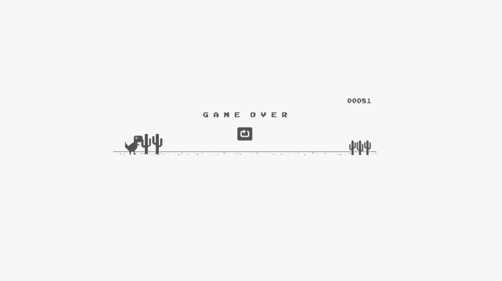 Der einfache Weg, das Dino-Spiel auf Google Chrome zu spielen