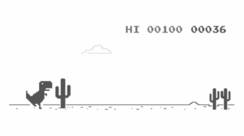 Easy Way to Play Dino Game in Google Chrome