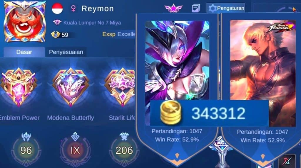 Daftar Akun ML Gratis Sultan Terbaru 2023