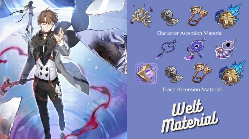 Build Welt Honkai Star Rail: Trace, Relics, Light Cone, dan Party