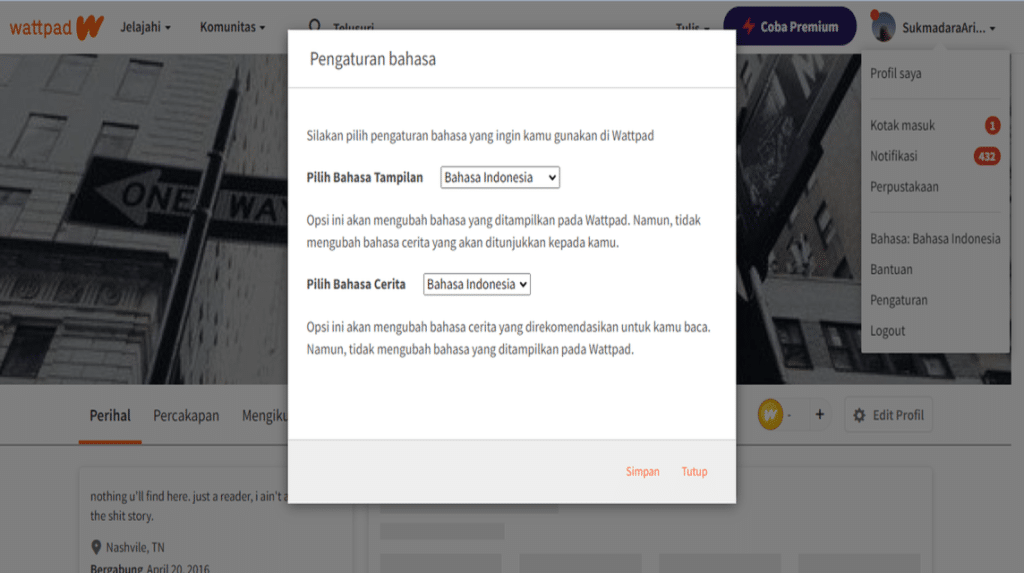 How to Change the Language on Wattpad, It's Really Easy!