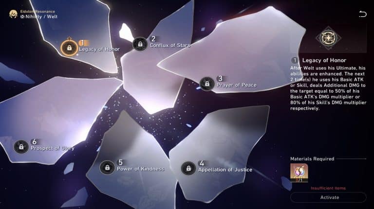 Build Welt Honkai Star Rail: Trace, Relics, Light Cone, dan Party