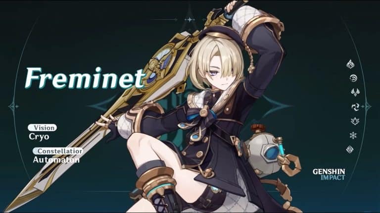 Build Freminet Genshin Impact: Skills, Artifacts, Weapons and Party