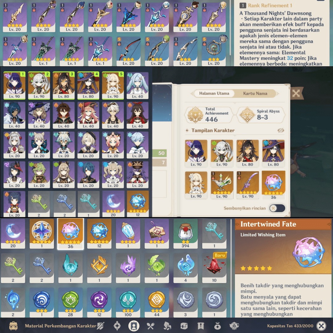 Jual [Asia] Nahida Sign + Raiden Shogun Sign / IF 35 / AF 14 -1 ...