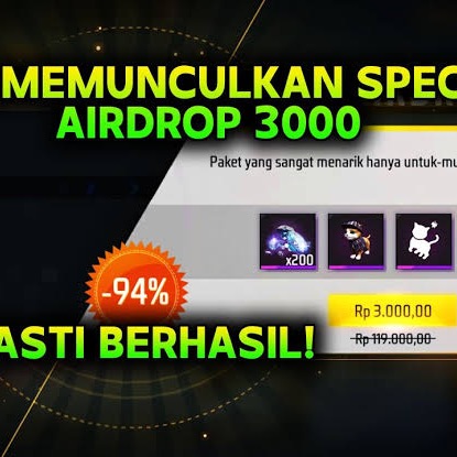 Jual Special Airdrop Free Fire butterflyshop | VCGamers