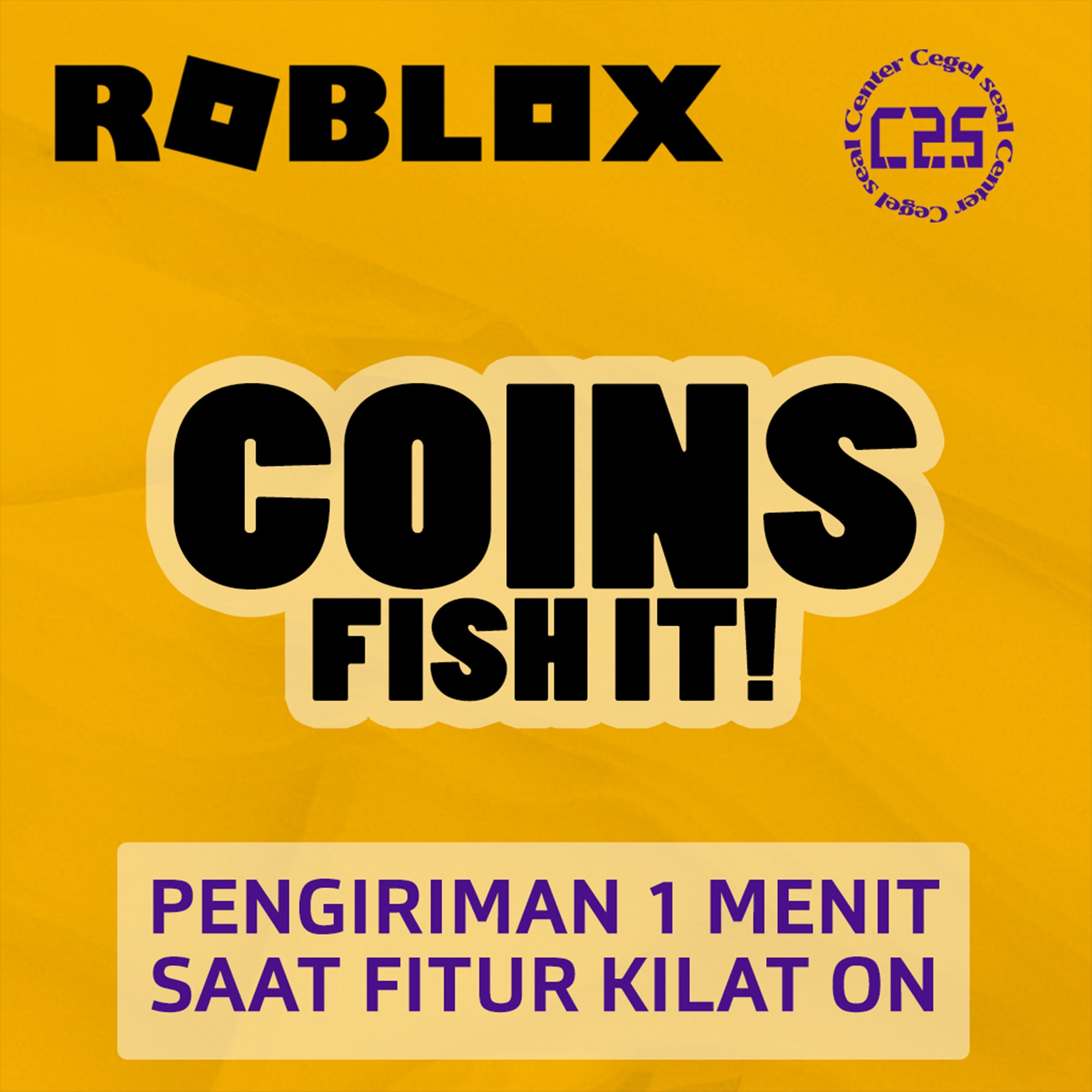 Jual 15,000 COINS (Fish It!) Fish It! Center Cegel Seal | VCGamers