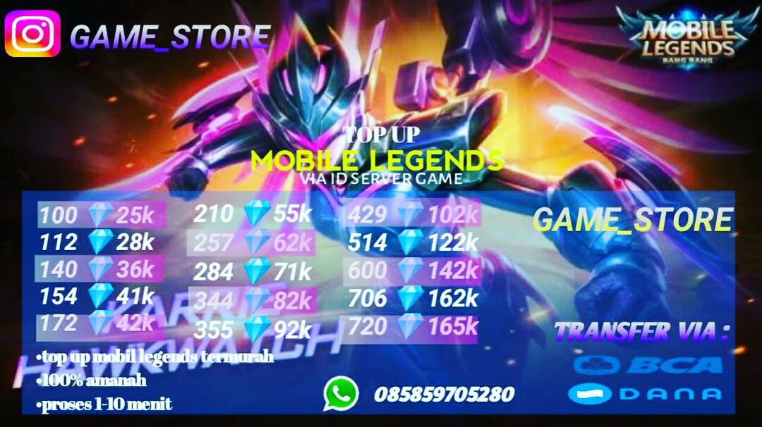 Daftar Produk Ml store Terlaris & Terlengkap - VCGamers