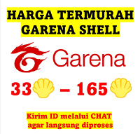 Jual 165 Shells Garena Shell ISTANA PAYMENT | VCGamers