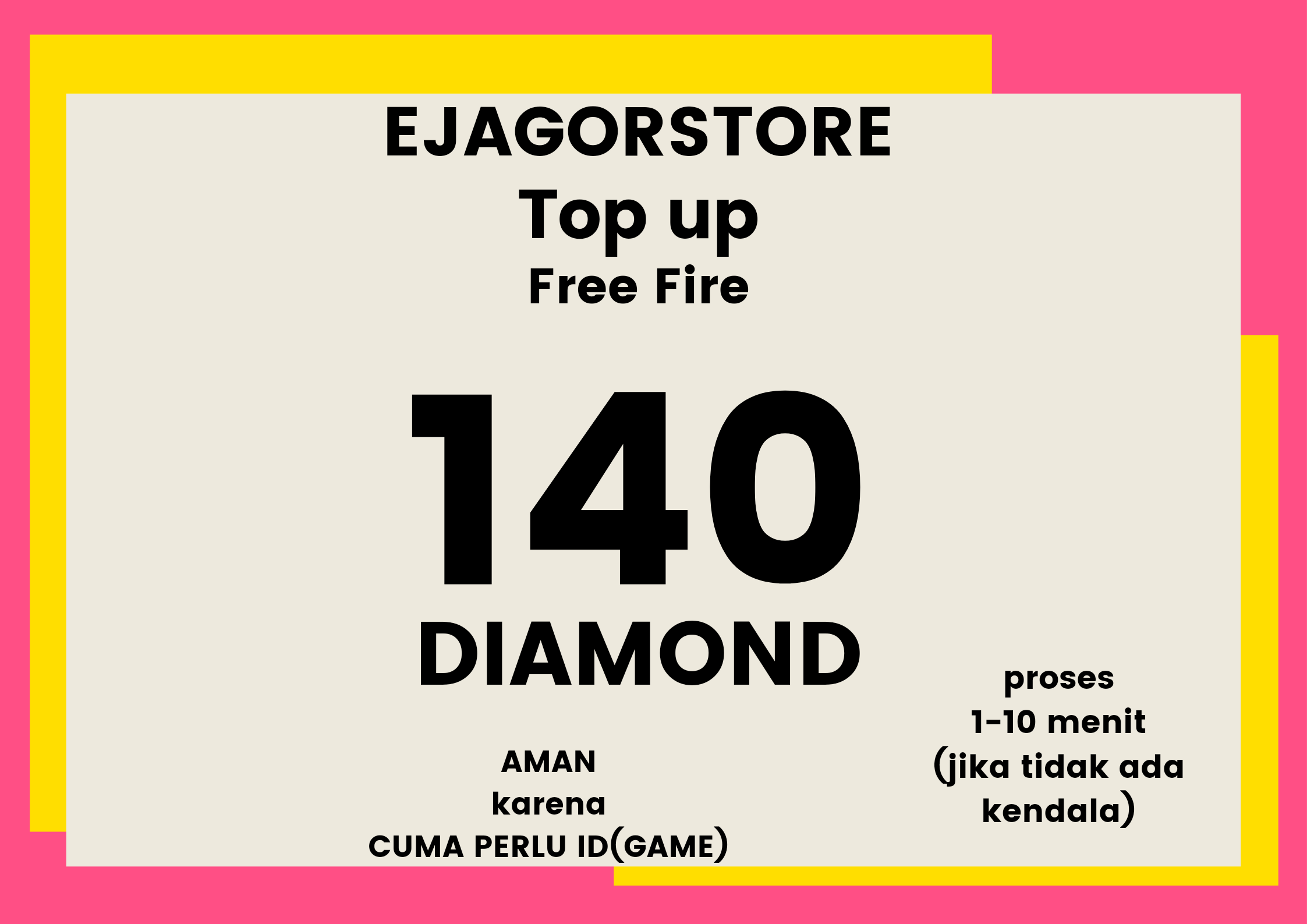 Jual 140 Diamonds Free Fire | VCGamers