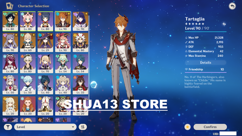 Jual Asia Childe C1 Signature Endgame AR 55 Genshin Impact SHUA13 ...