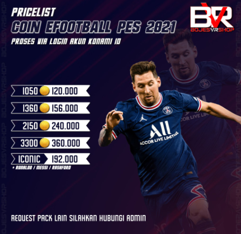 Jual 2150 Coin PES 2021 | VCGamers