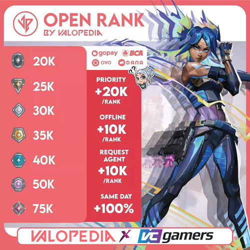 Jual Rank Silver Joki Valorant valopedia | VCGamers