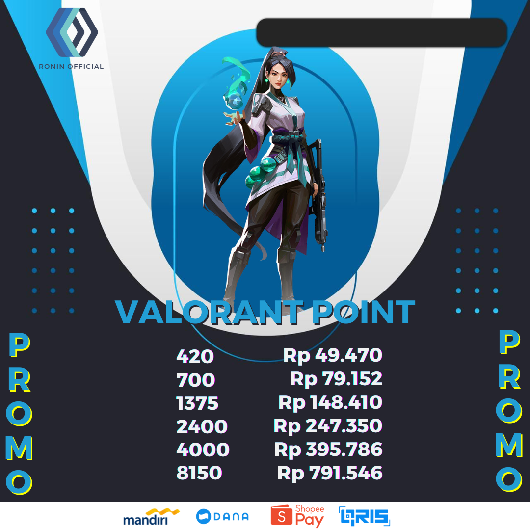 Jual 4000 Points Valorant RONIN Official | VCGamers