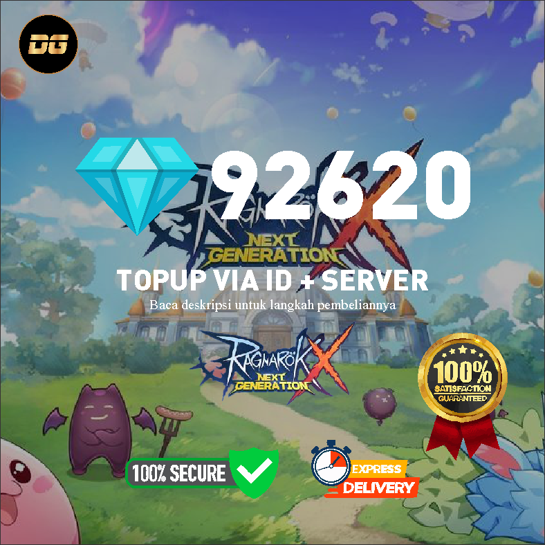 Jual 92.620 Diamonds Ragnarok X Next Generation degamingstore | VCGamers