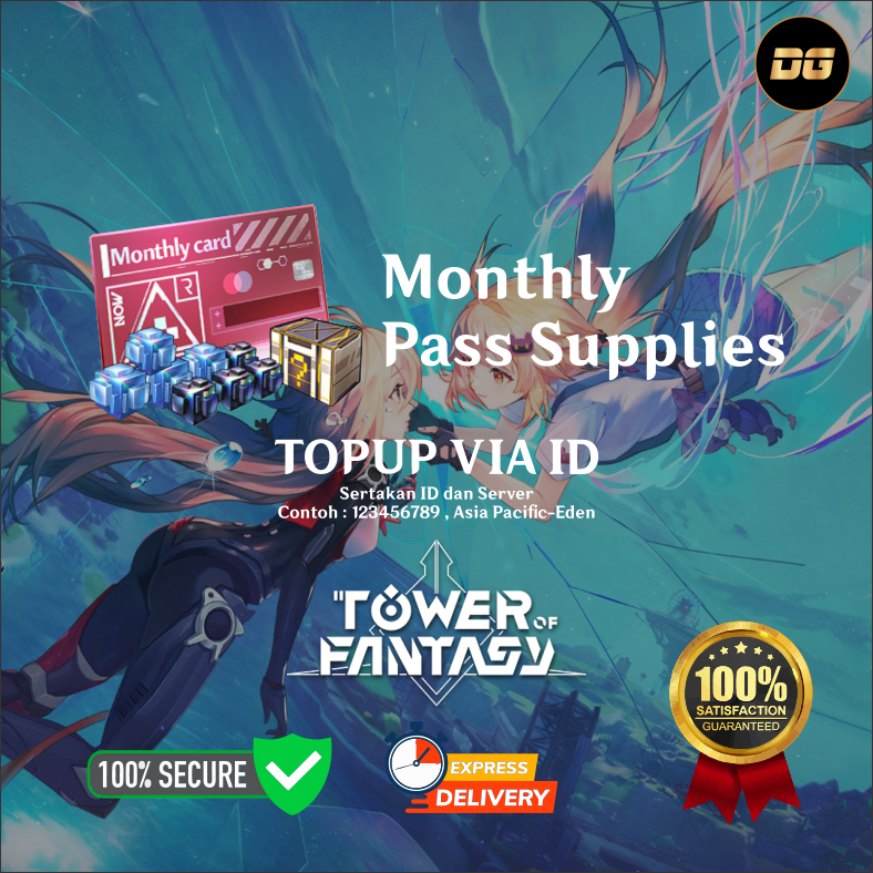 Jual Monthly Pass Tower of Fantasy degamingstore | VCGamers