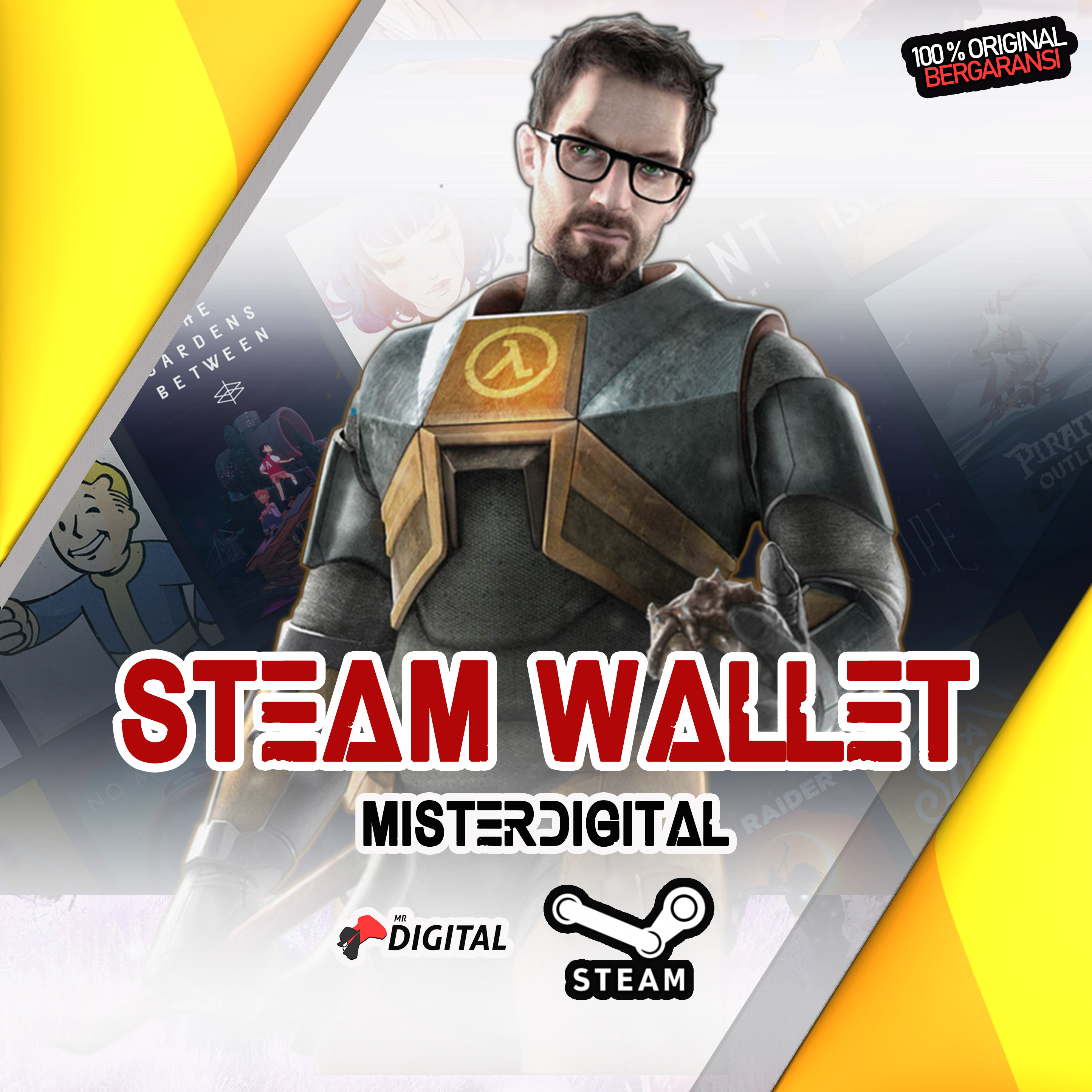 Jual Steam Wallet HKD 500 Steam Misterdigital.id | VCGamers