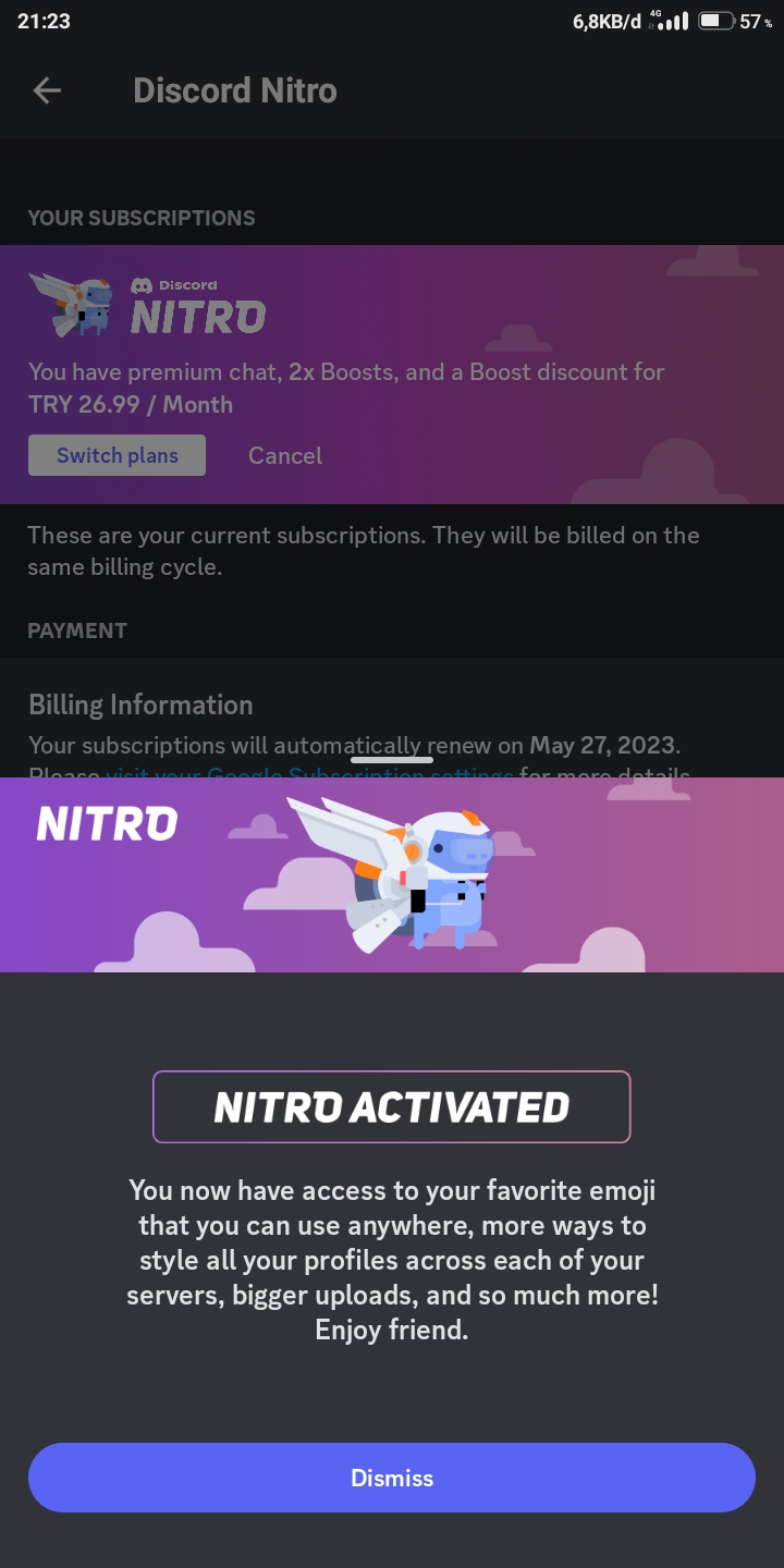Jual Nitro discord 1 Bulan All User Discord Vector Store | VCGamers