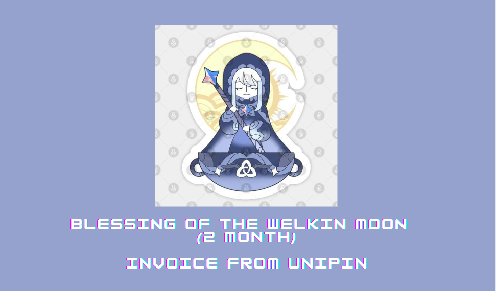 Jual Blessing Of The Welkin Moon (2 Month) Genshin Impact Ggimpak ...