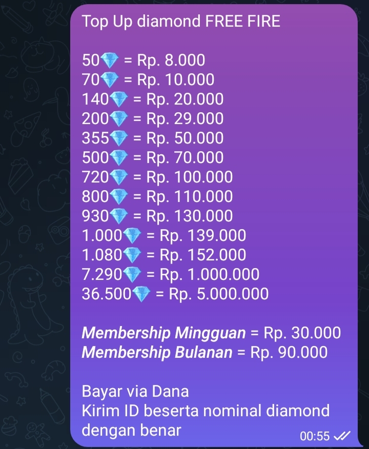 Jual 140 Diamonds Free Fire GmgStre | VCGamers