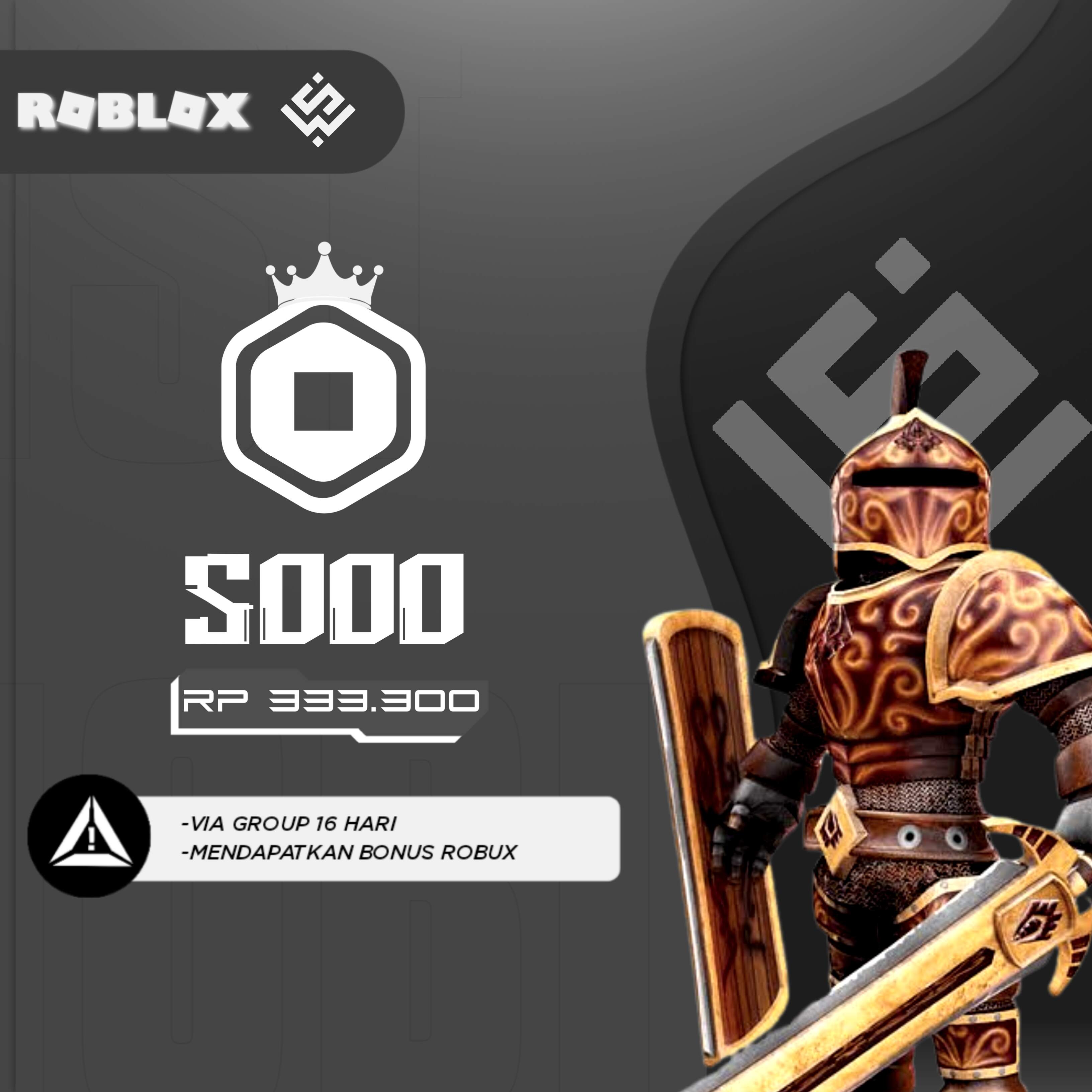 Jual 5000 Robux Roblox WSBUXTRA | VCGamers