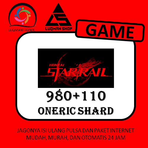 Jual 980+110 Oneiric Shard Honkai Star Rail LUQMANSHOP | VCGamers