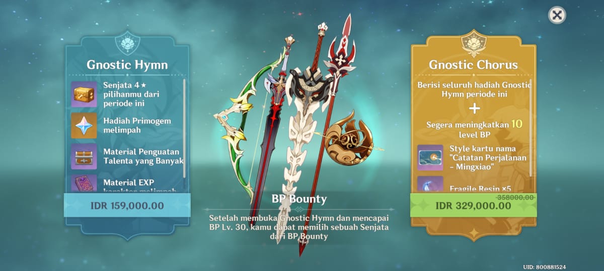 Jual Gnostic Chorus - Genshin Genshin Impact Awigwog Store | VCGamers