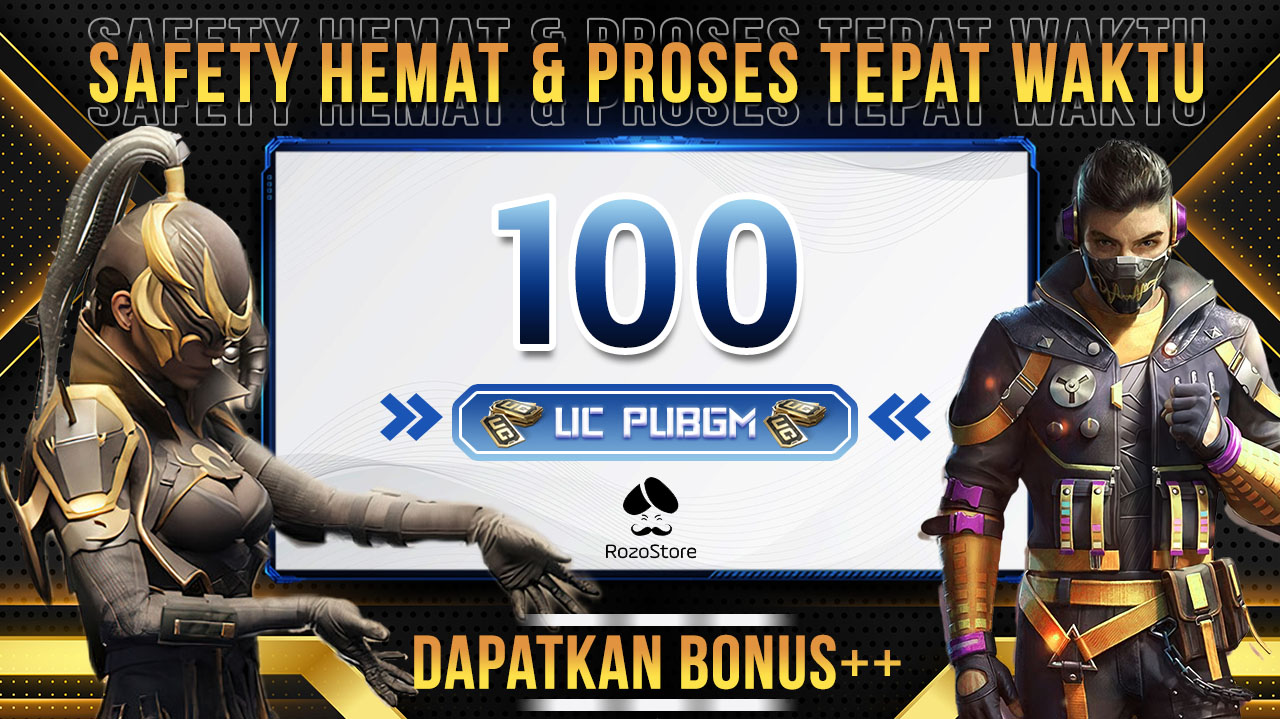 Jual 100 UC PUBG Mobile RozoStore | VCGamers