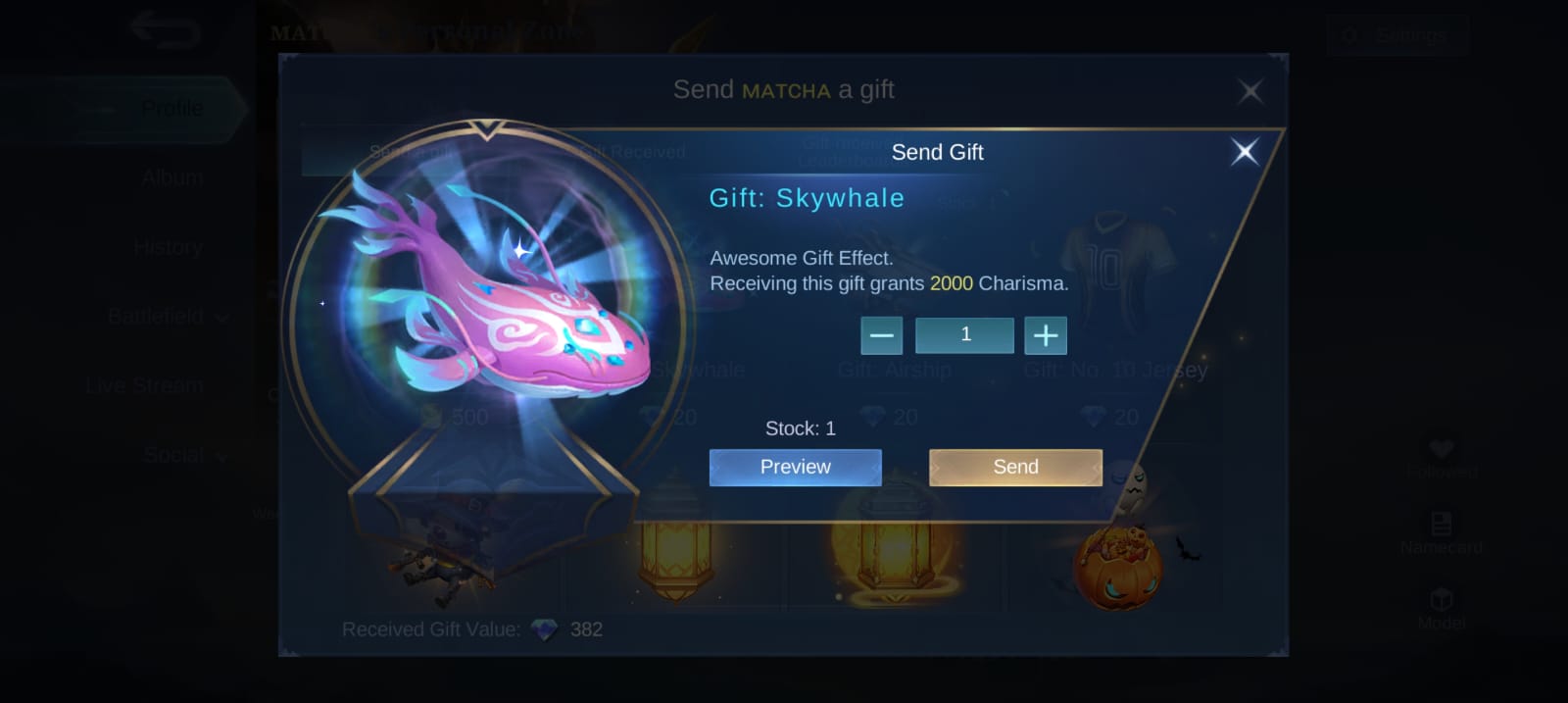 Jual Gift : Skywhale Mobile Legends Syarif Shop | VCGamers