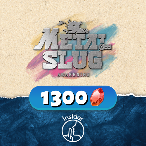 Jual 1300 Ruby Metal Slug Awakening Insider Top Up | VCGamers