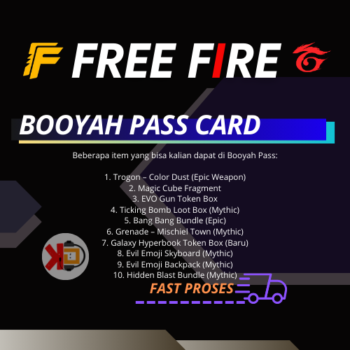 Jual Booyah Pass Card Free Fire Free Fire KD STORE | VCGamers