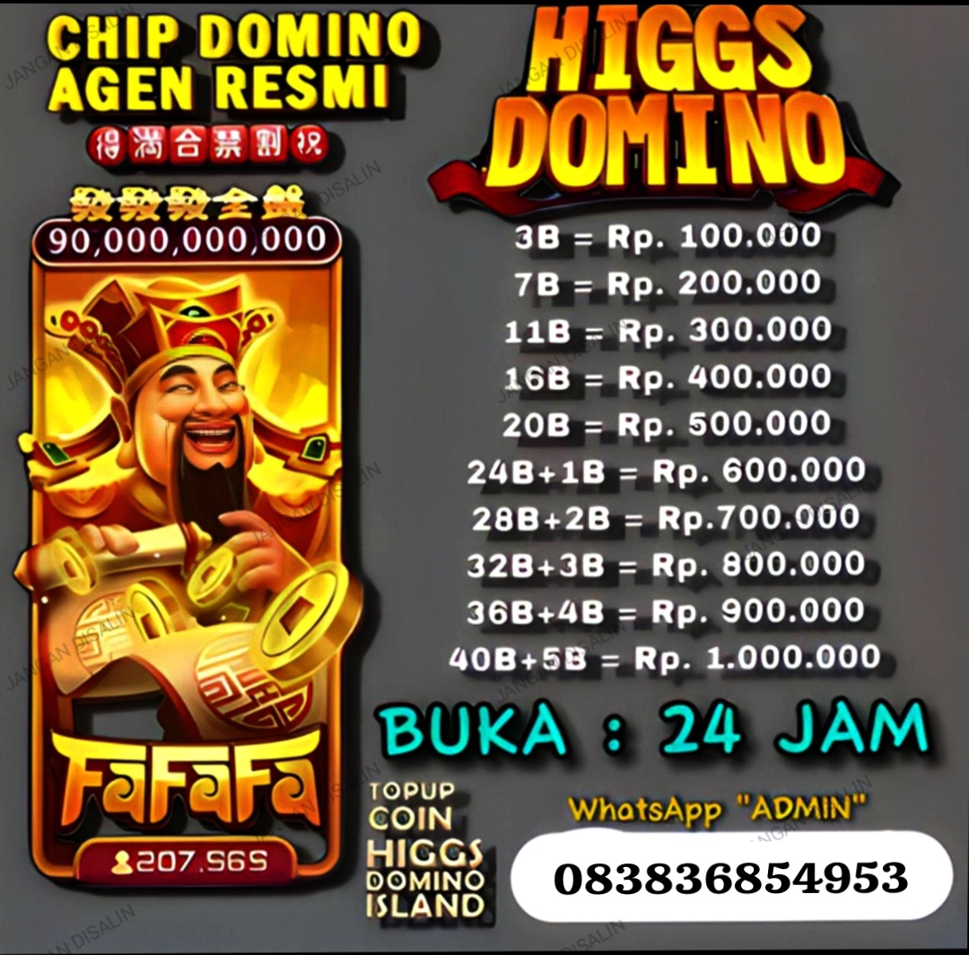 Jual 1B-chip higgs domino Discord Manstore | VCGamers