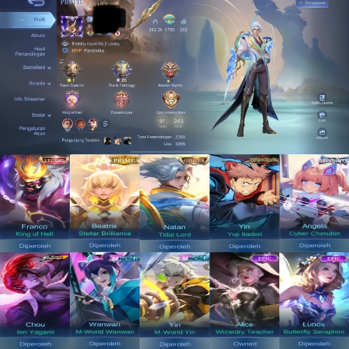 Jual Skin 243 | 1 Leg | 1 CC Mobile Legends | VCGamers