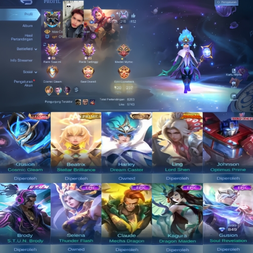 Jual Skin 237 | 1 Leg | 1 CC Mobile Legends | VCGamers