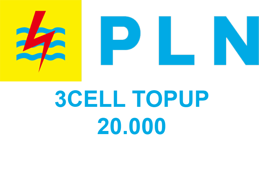 Jual Token Listrik 20.000 Token PLN 3CELL TOPUP | VCGamers