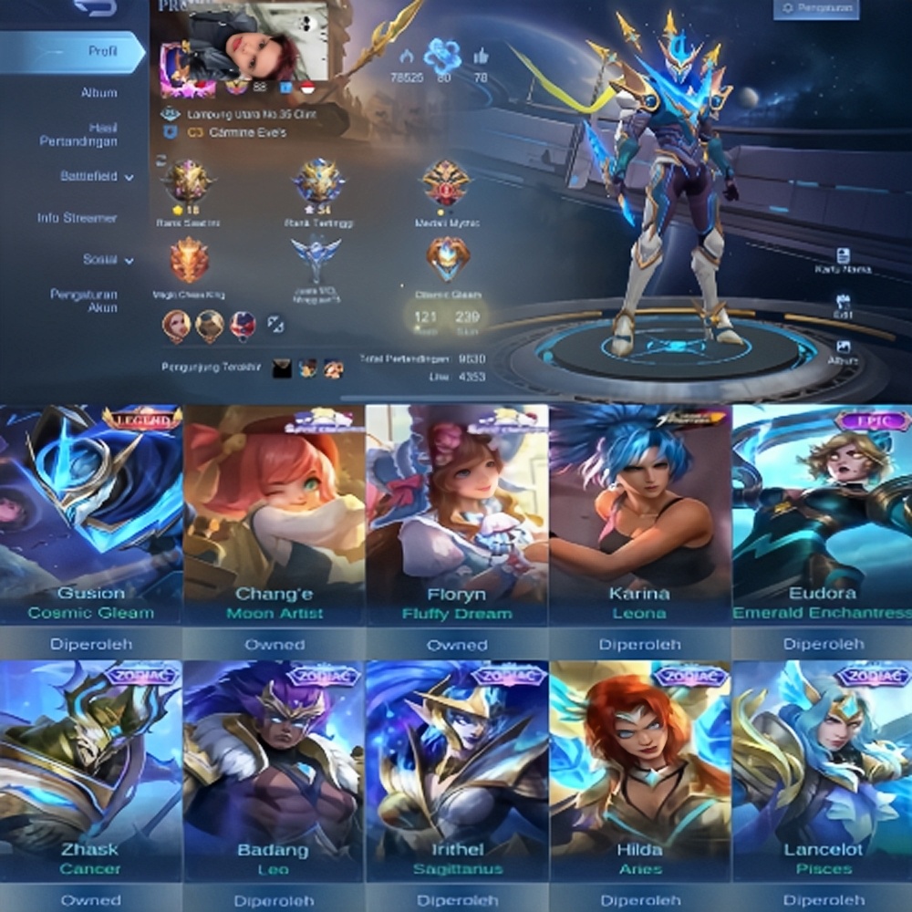 Jual Akun ML Skin 239 Mobile Legends | VCGamers