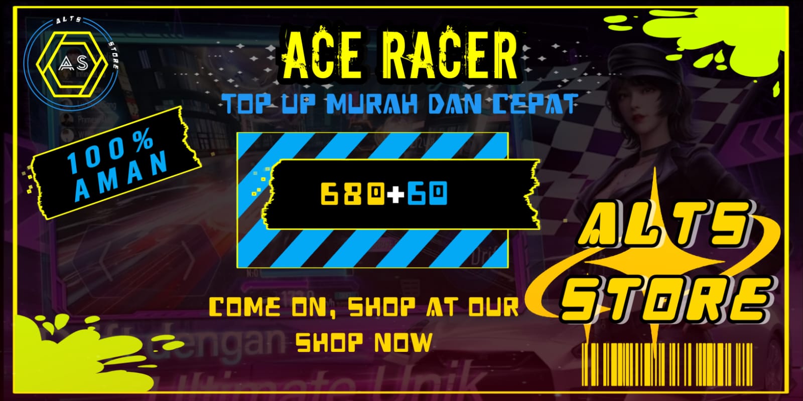 Jual 680 Tokens Ace Racer | VCGamers