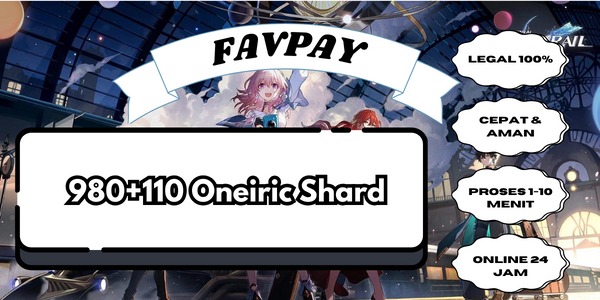 Jual 980+110 Oneiric Shard Honkai Star Rail FAVPAY | VCGamers