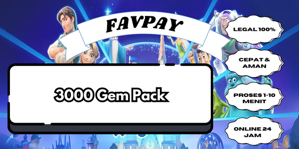 Jual 3.000 Gem Pack Disney Magic Kingdoms FAVPAY | VCGamers