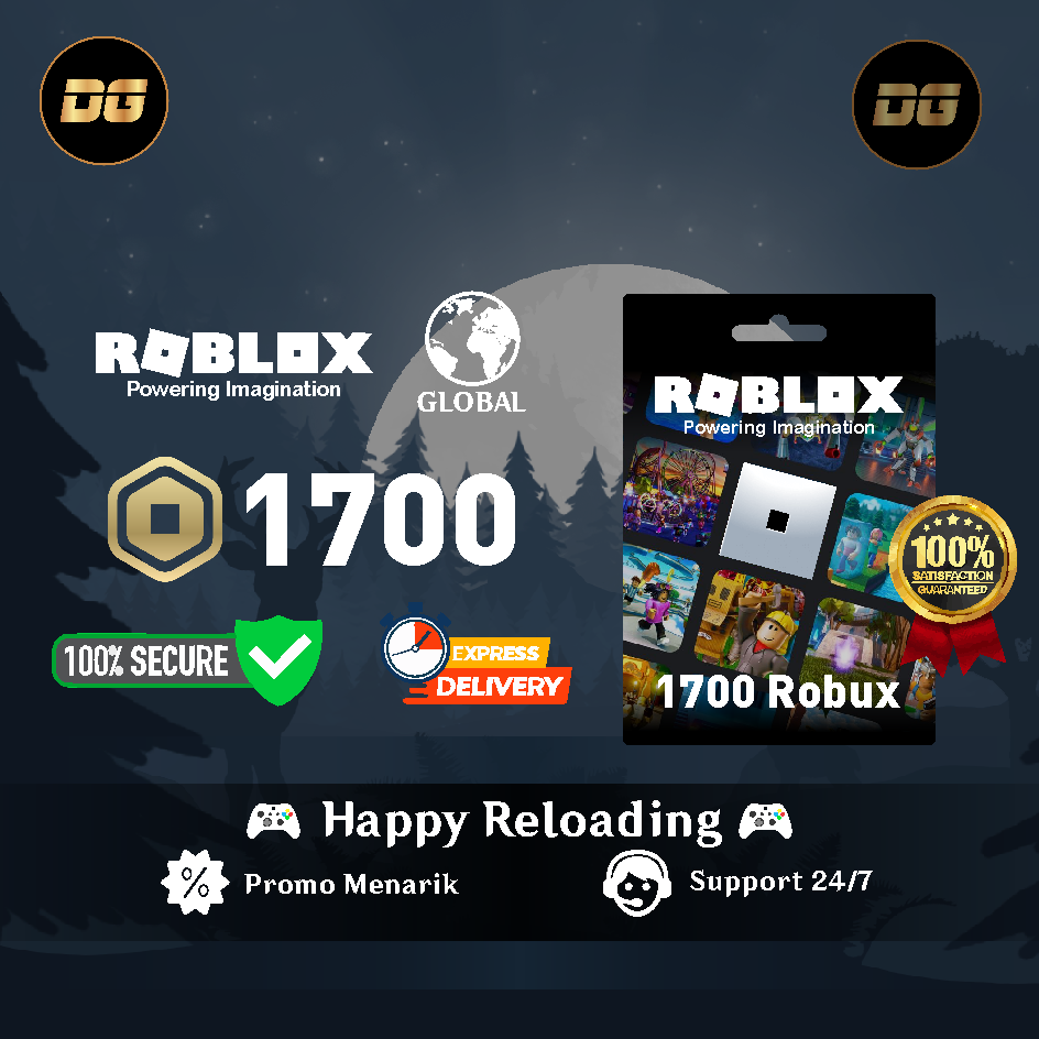 Jual 1.700 Robux Roblox degamingstore | VCGamers
