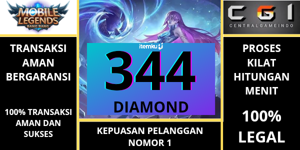 Jual 344 Diamonds Mobile Legends CENTRAL GAME INDO | VCGamers