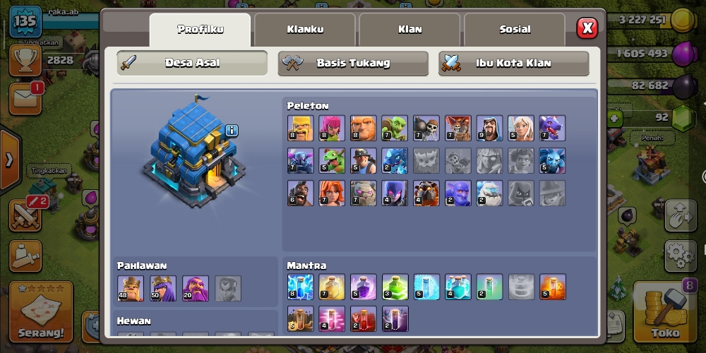 Jual Akun COC Clash of Clans RALILALA STORE | VCGamers