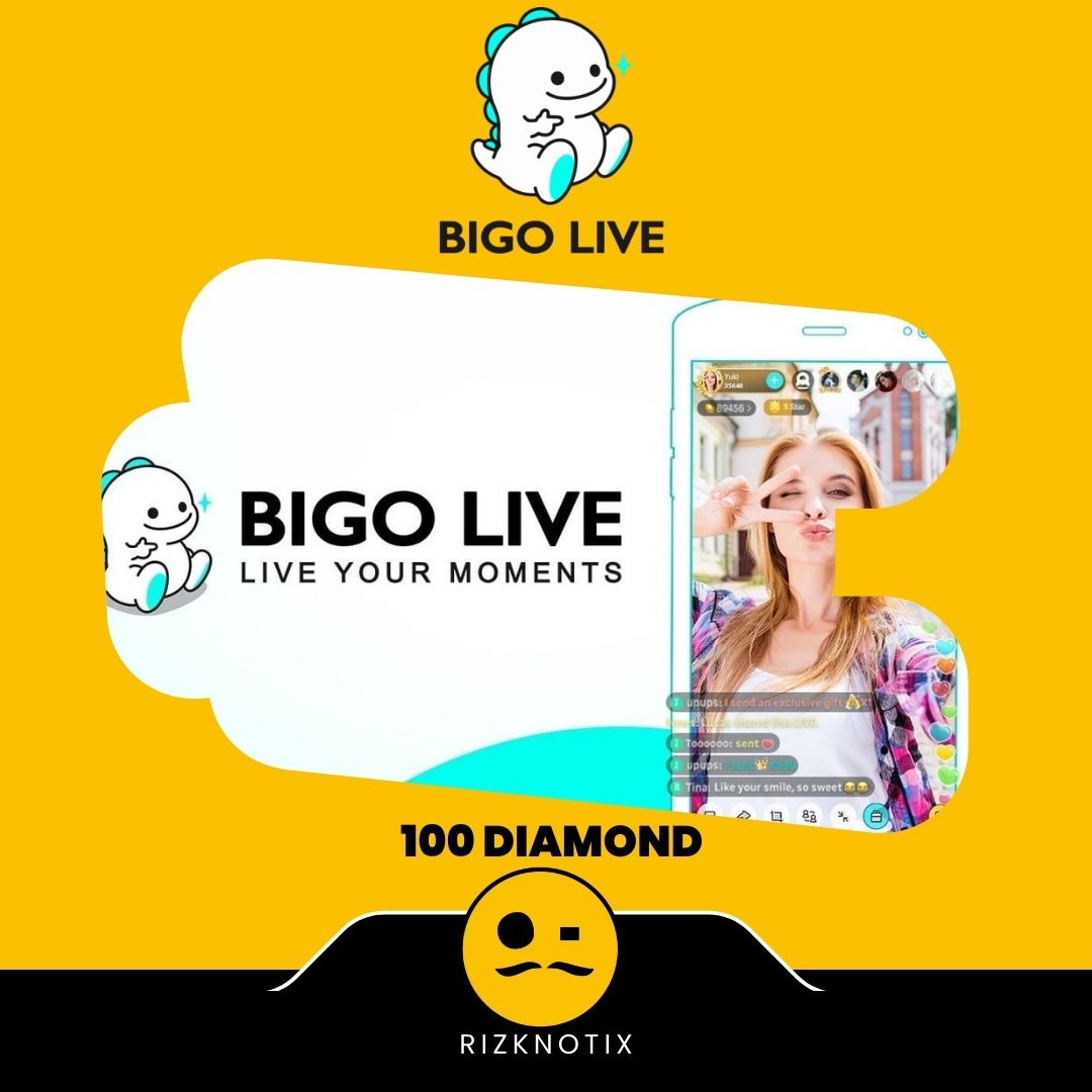 Jual Bigo 100 Diamond Bigo Live Rizknotix | VCGamers