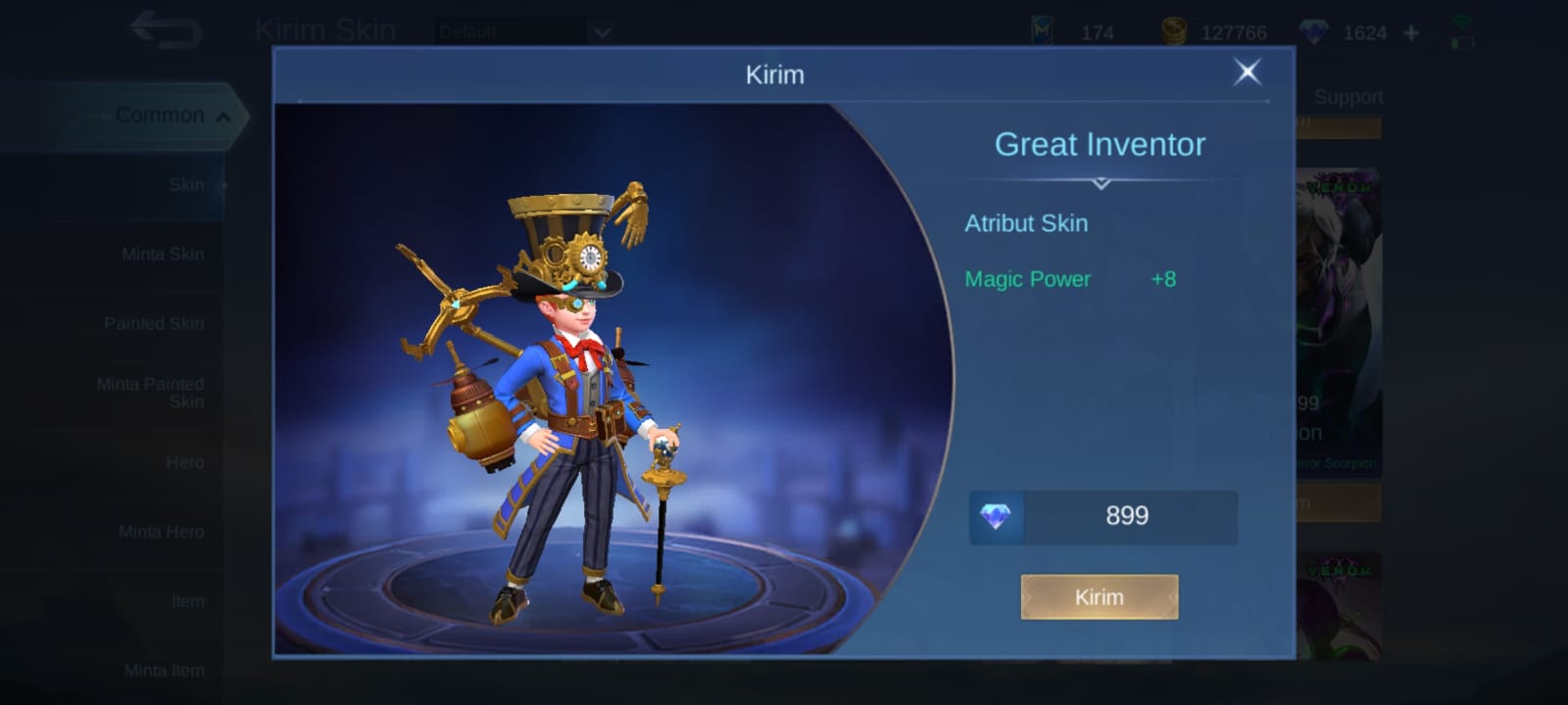 Jual Great Inventor (Epic Skin Harley) Mobile Legends | VCGamers